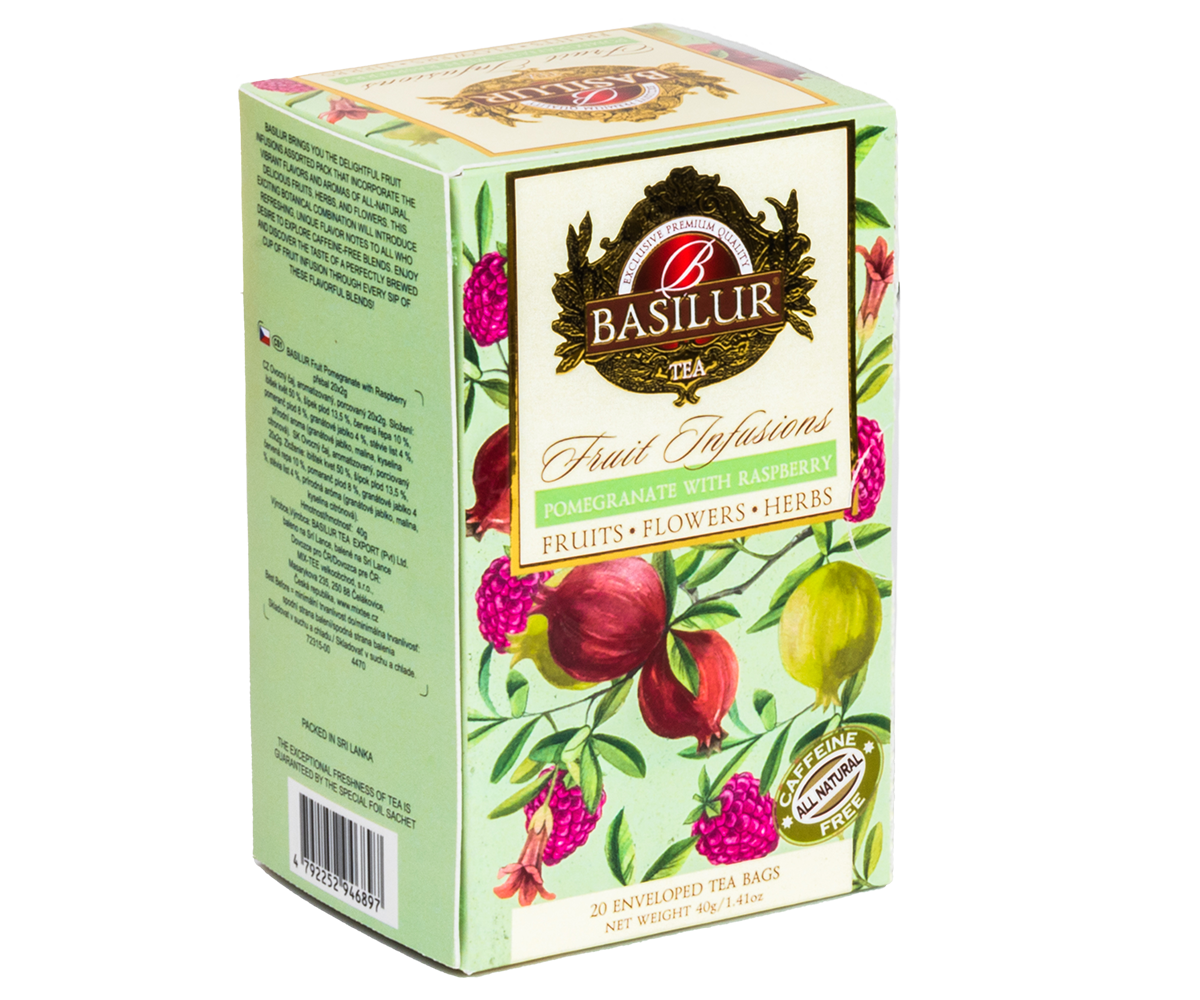 Fruit Infusions - Pomegranate with Raspberry - 20 Enveloped Tea Bags ...