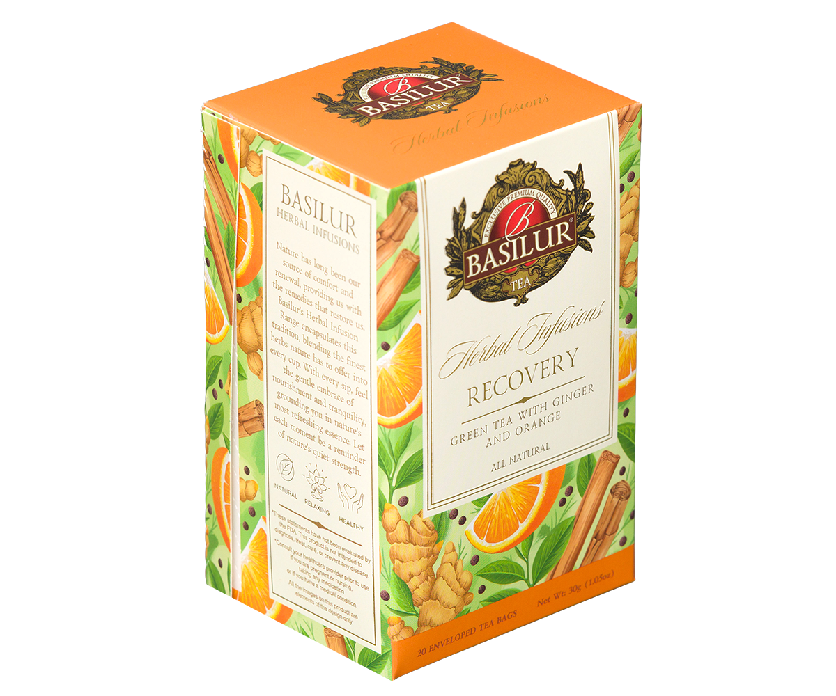 Herbal Infusions - Recovery - 20 Foiled Enveloped Tea Bags – Basilur ...